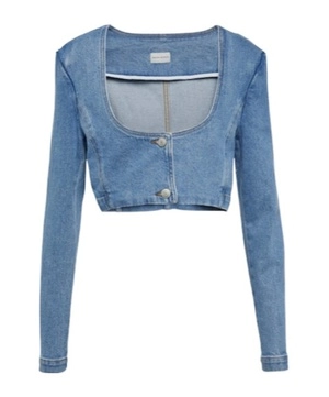 Magda Butrym Cropped Denim Top