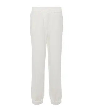 Brunello Cucinelli Cotton Jersey Sweatpants - White