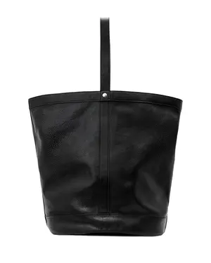 ALLSAINTS Grained Leather Bucket Sling Bag - Black