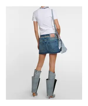 Y/project Y Belt Denim Miniskirt