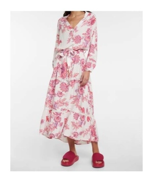 Melissa Odabash Wisteria Floral Wrap Midi Dress