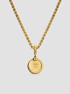 David Yurman Petite Aries Amulet In 18k Yellow Gold With 10.4mm