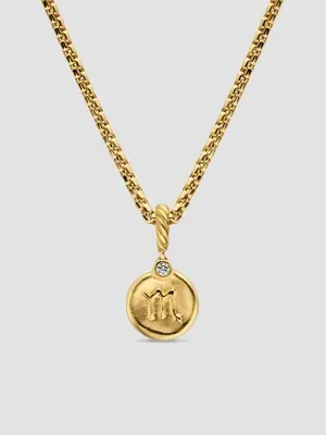 David Yurman Petite Scorpio Amulet In 18k Yellow Gold With 10.4mm