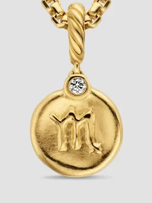 David Yurman Petite Scorpio Amulet In 18k Yellow Gold With 10.4mm
