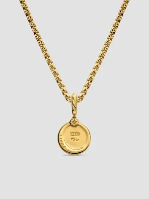 David Yurman Petite Libra Amulet In 18k Yellow With Diamond, 10.4mm