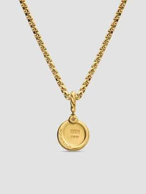 David Yurman Petite Aquarius Amulet In 18k Yellow Gold With 10.4mm
