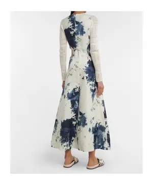 Chloé Tie-dye Cutout Midi Dress
