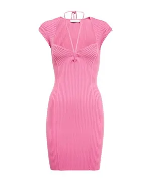 Simkhai Dylan Ribbed-knit Midi Dress