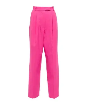 THE FRANKIE SHOP High-waisted Straight-leg Casual Pants - Pink