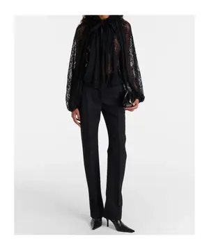 PATOU Lace Long-sleeved Blouse