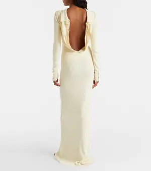 AYA MUSE Elowen Sheer Long Dress Without Sleeves