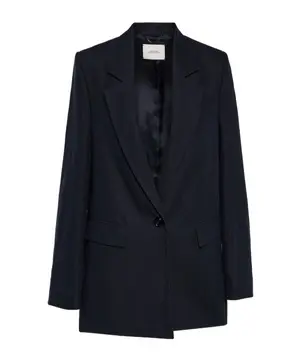 Dorothee Schumacher Lapel Long-sleeved Suit Jacket - Black