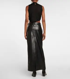 AYA MUSE Elfi Faux Leather Maxi Skirt