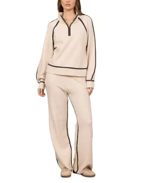 Vintage Havana Quarter Zip Sweater