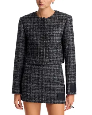 Alexander Wang Tweed Boxy Jacket