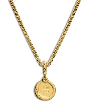 David Yurman Petite Amulet In 18k Yellow Gold With Diamond, 10.4mm - Pisces