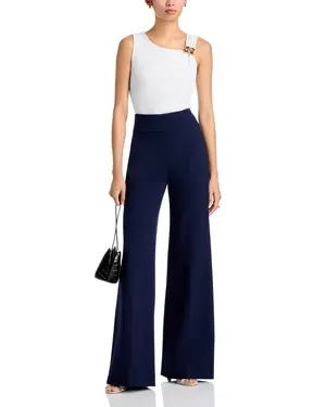 Veronica Beard Kalinda High Waist Wide Leg Pants