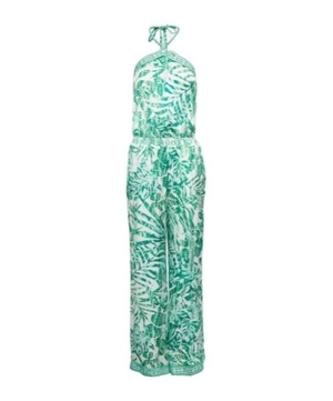 Poupette St Barth Isabelle Printed Halterneck Jumpsuit - Green