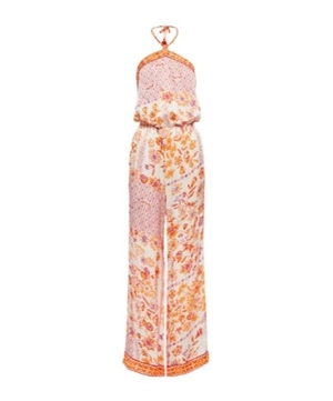 Poupette St Barth Isabelle Printed Halterneck Jumpsuit - Pink