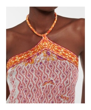 Poupette St Barth Isabelle Printed Halterneck Jumpsuit
