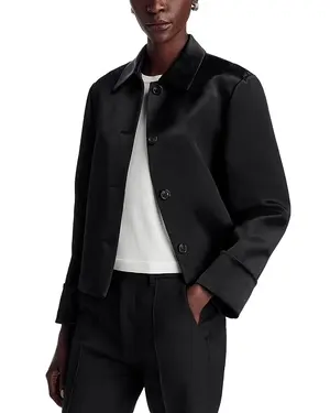 Theory Boxy Cuff Jacket - Black