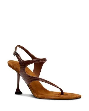 Proenza Schouler Tee 85 Embossed Leather Thong Sandals