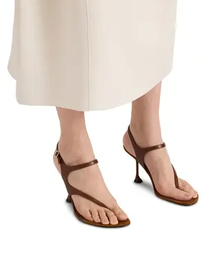Proenza Schouler Tee 85 Embossed Leather Thong Sandals