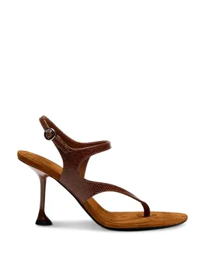 Proenza Schouler Tee 85 Embossed Leather Thong Sandals