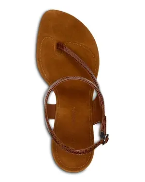 Proenza Schouler Tee 85 Embossed Leather Thong Sandals