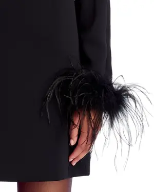 MILLY Eli Feather Mini Dress