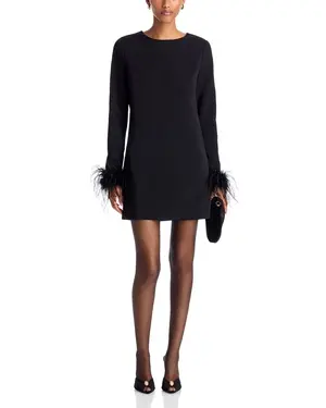MILLY Eli Feather Mini Dress