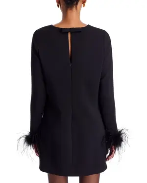 MILLY Eli Feather Mini Dress
