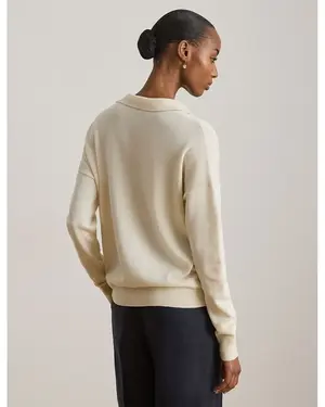 Ralph Lauren Cotton Blend Polo Sweater