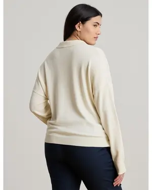 Ralph Lauren Cotton Blend Polo Sweater