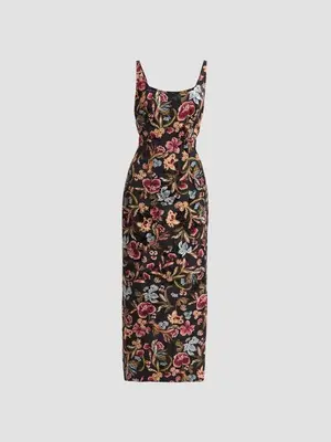 Hemant & Nandita Floral Embroidered Maxi Dress