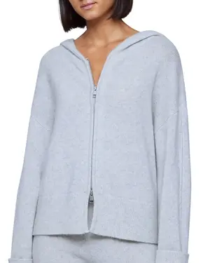 Splendid Tori Cashmere Hooded Full Zip Sweater