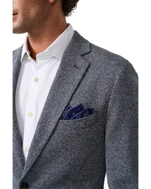 David Donahue Jackson Donegal Cotton Blend Knit Soft Coat