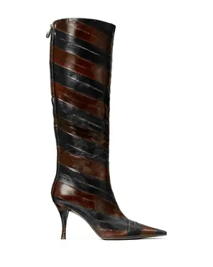Tory Burch Charlie Leather Knee High Boots