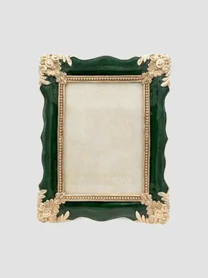 JAY STRONGWATER Heather 14k-gold-plated 5" X 7" Frame - Emerald