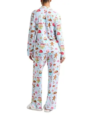 NICK & NORA Dainty Desserts Jersey Long Sleeve Pajama Set