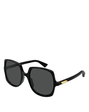 Bottega Veneta Butterfly Sunglasses, 55mm - Black