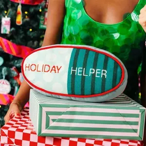FURBISH Holiday Helper Needlepoint Pillow