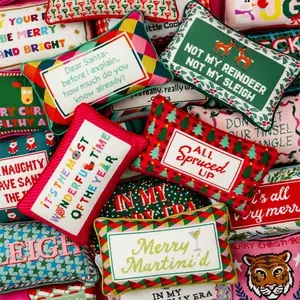 FURBISH All Spruced Up Needlepoint Pillow