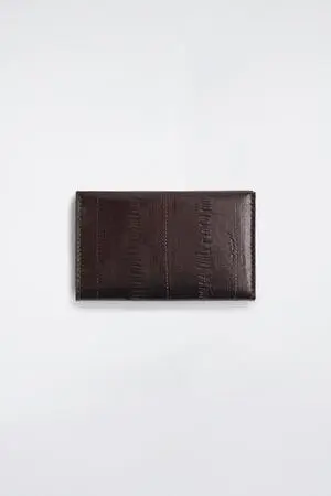 Cos Eel-effect Leather Cardholder