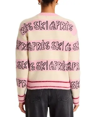 Aqua Apres Ski Crewneck Cardigan Exclusive