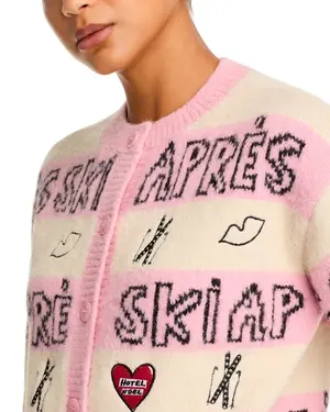 Aqua Apres Ski Crewneck Cardigan Exclusive