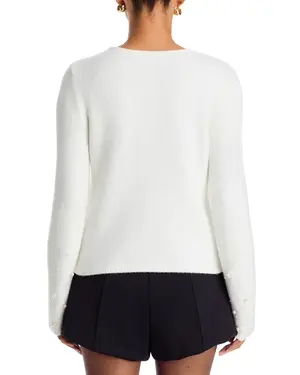 Aqua Embellished Crewneck Sweater Exclusive