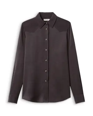 Lafayette 148 New York Western Silk Blouse