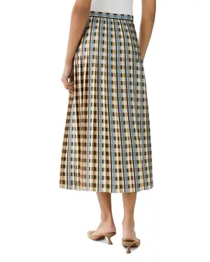 Lafayette 148 New York Pleated Midi Skirt