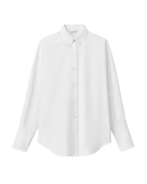 Lafayette 148 New York Oversized Rounded Sleeve Cotton Shirt